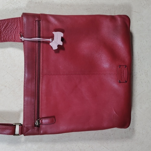RADLEY LONDON | Bags | 400 Radley London Deep Red Leather Crossbody Bag ...